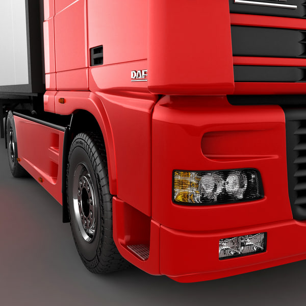 daf xf truck 3d model