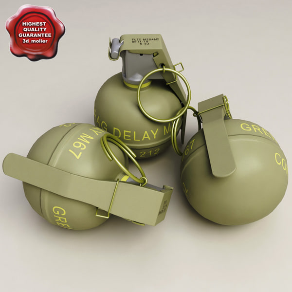m67 grenade max8 3d model