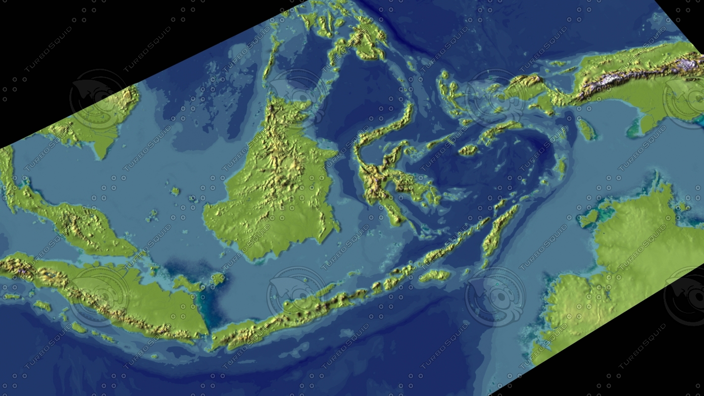3d indonesia maps