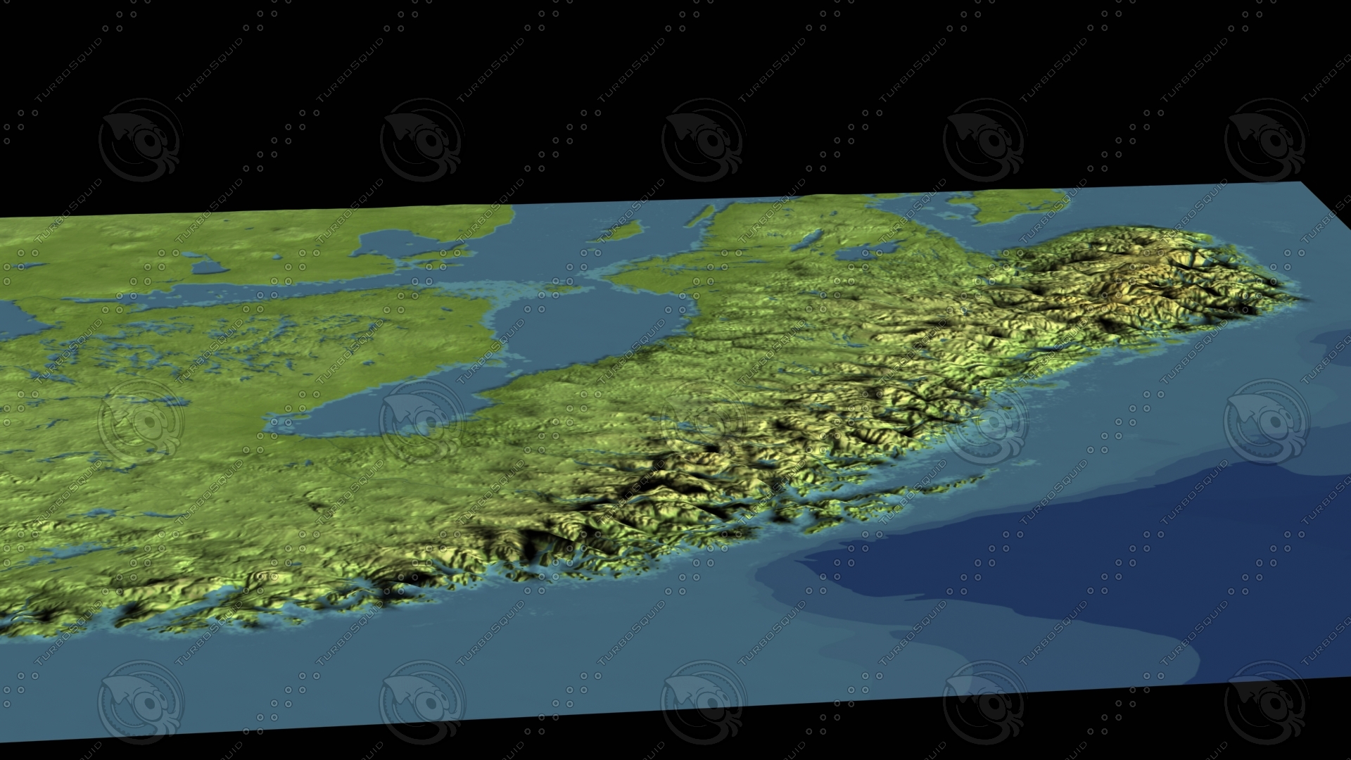 norway maps 3d max