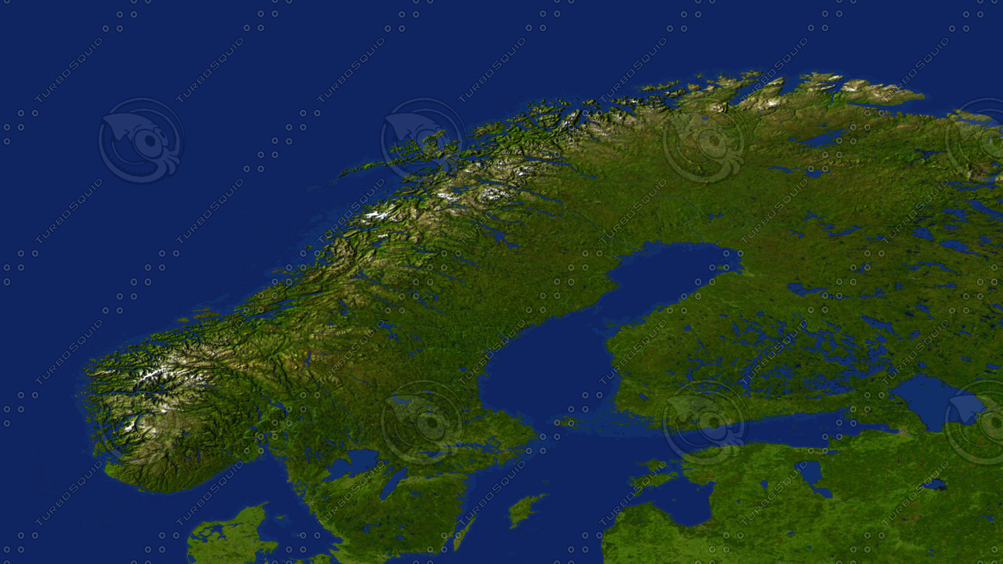 norway maps 3d max