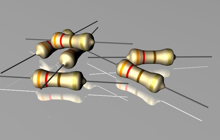 resistance electronic 3d model