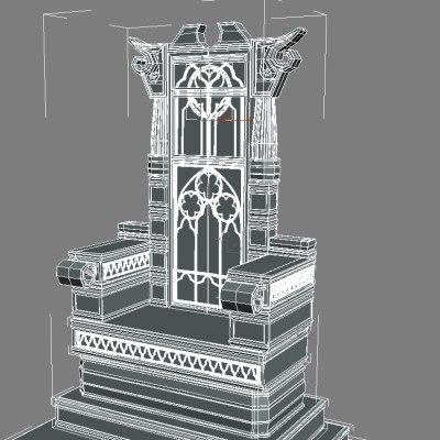 throne 3d model