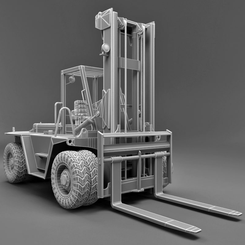 forklifts fork lift 3d c4d