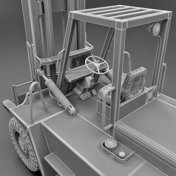 forklifts fork lift 3d c4d
