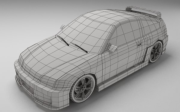 3d model honda crx