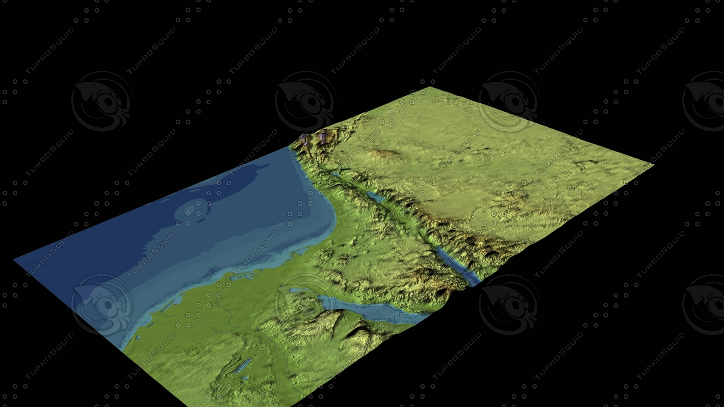 israel maps 3d model