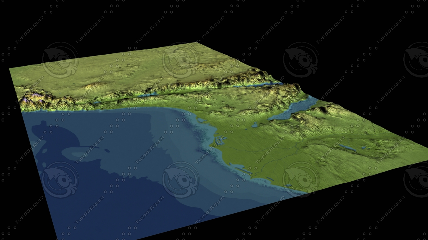 israel maps 3d model