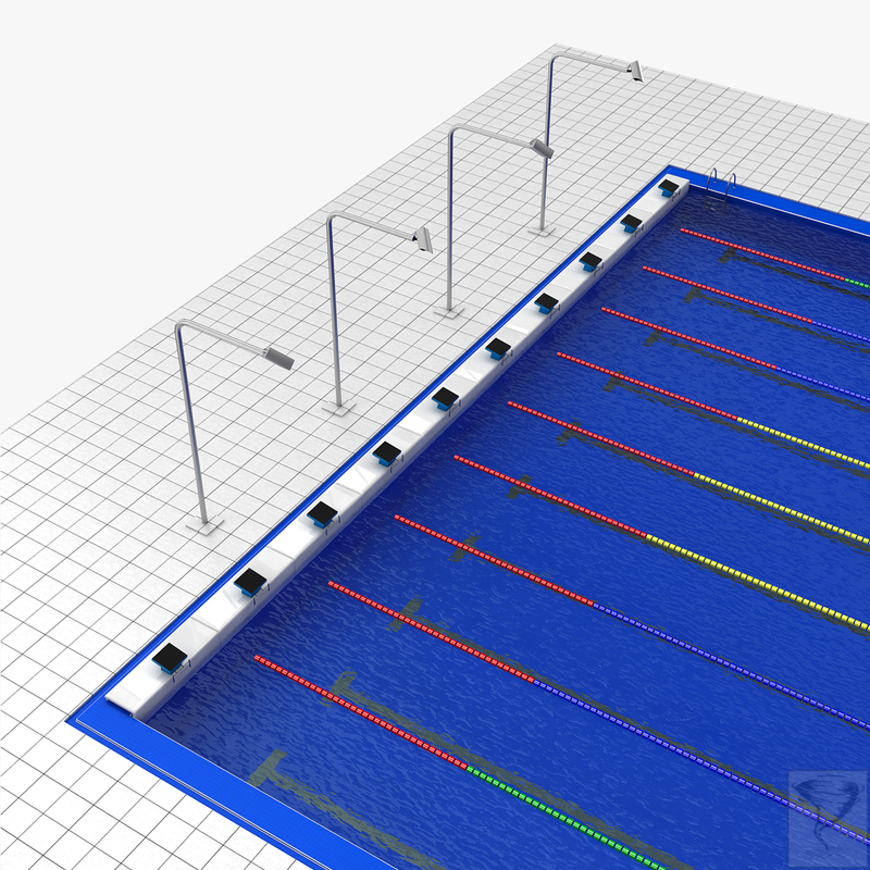 water swimming pools 3d model