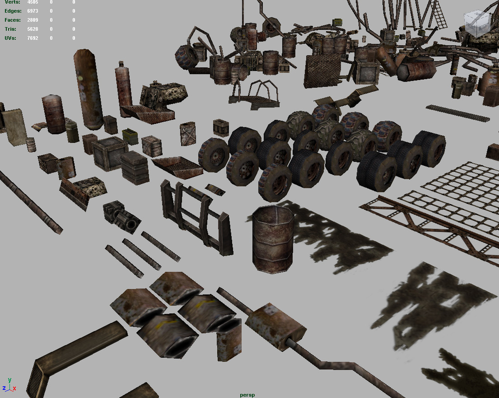 3d post apocalyptic junk