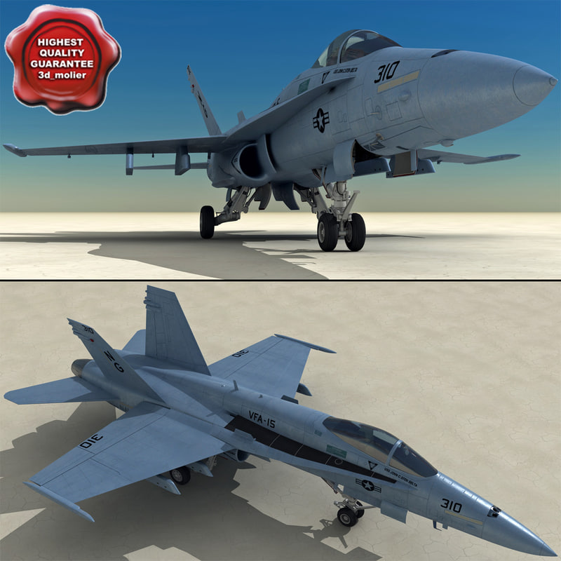f a-18 hornet 3d model