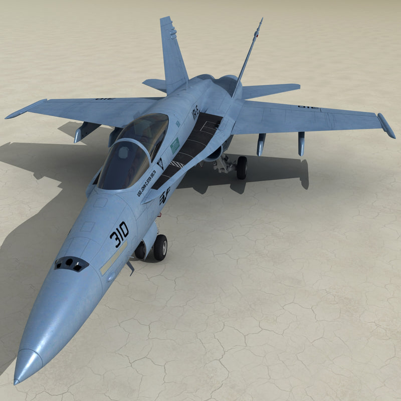 f a-18 hornet 3d model
