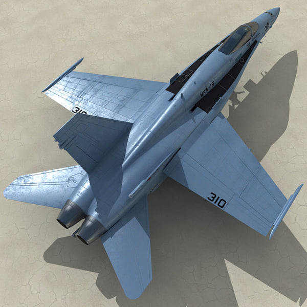 f a-18 hornet 3d model