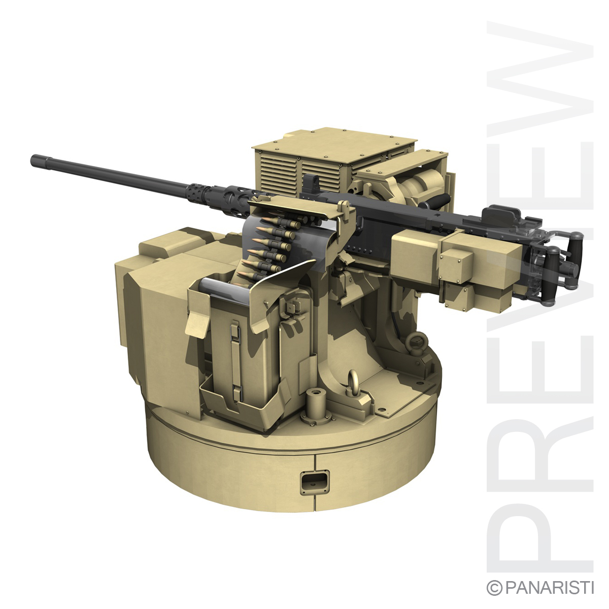 remote weapon station rws 3d c4d