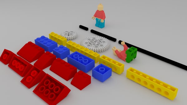 Lego Blender Models for Download | TurboSquid