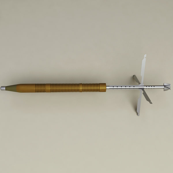 rpg grenade og-7v 3d model