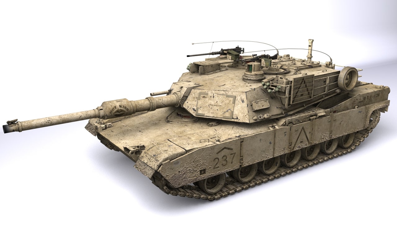 abrams m1a2 3d model