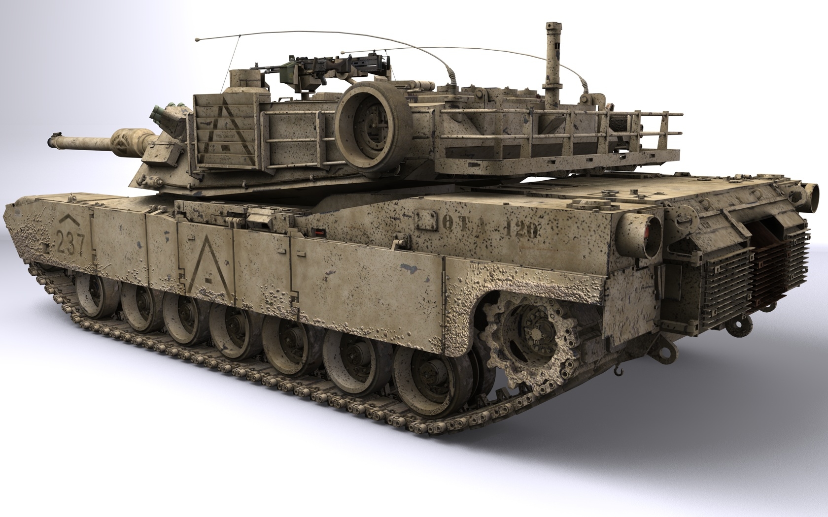 abrams m1a2 3d model