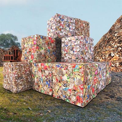 landfill trucks 3d model