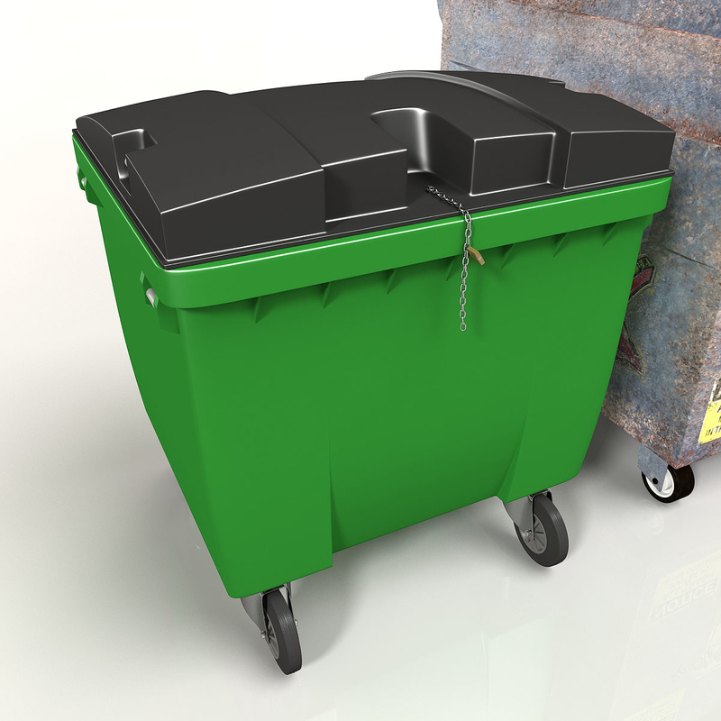 refuse kit bins 3d model