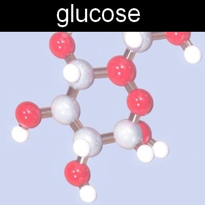 molecule glucose 3d model