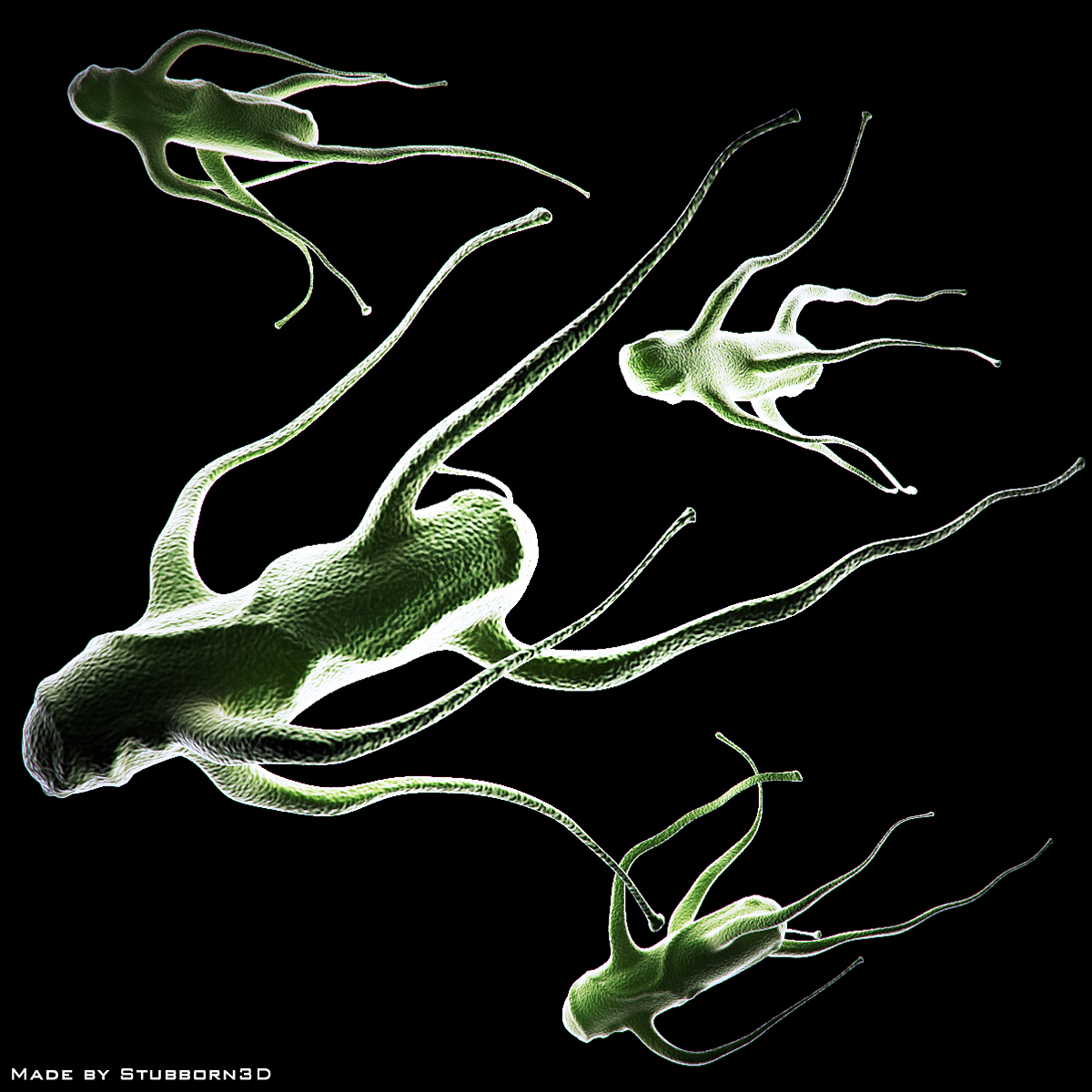 microscopic 3d model