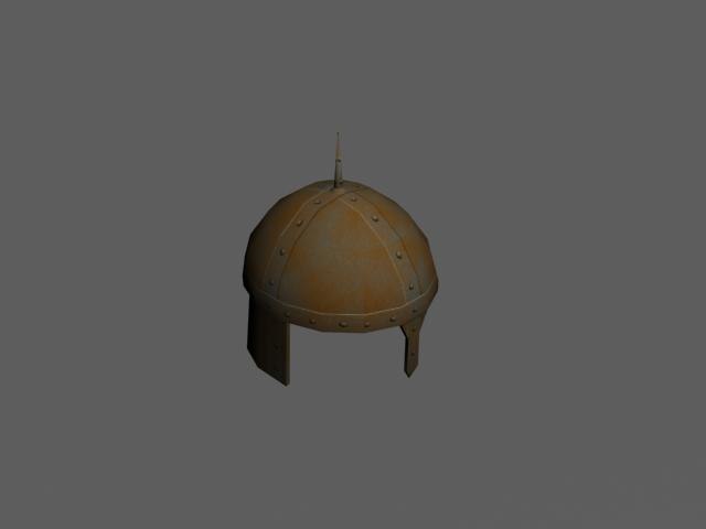 free helmet rust 3d model