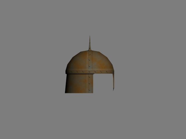free helmet rust 3d model