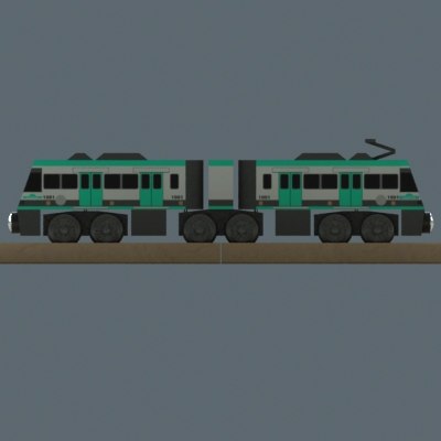 wooden railway toy metrolink 3d model