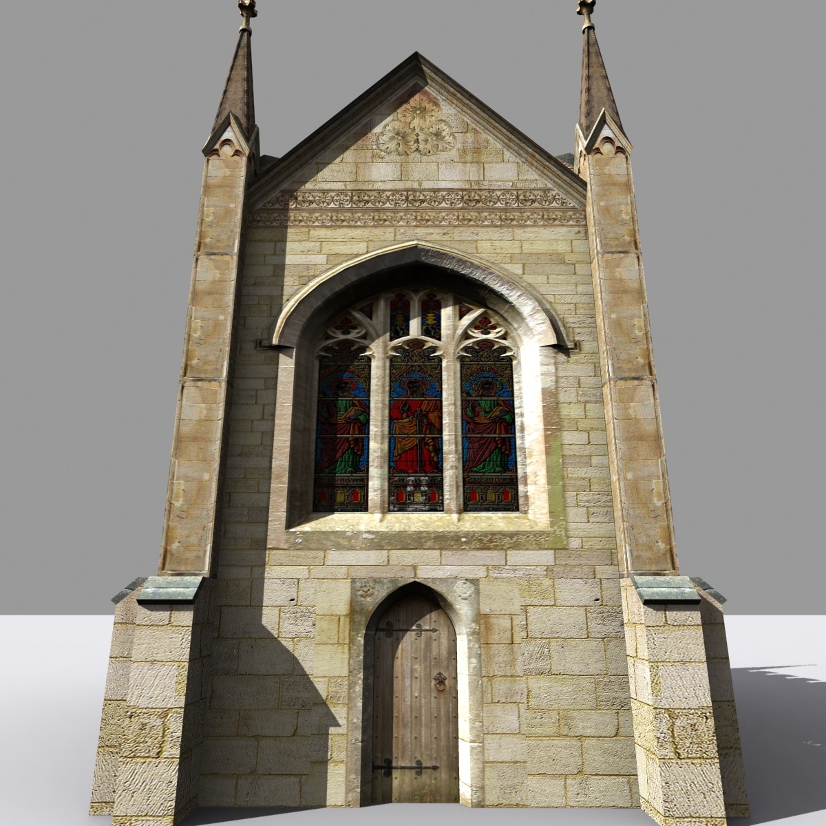 3d medieval gothic chapel