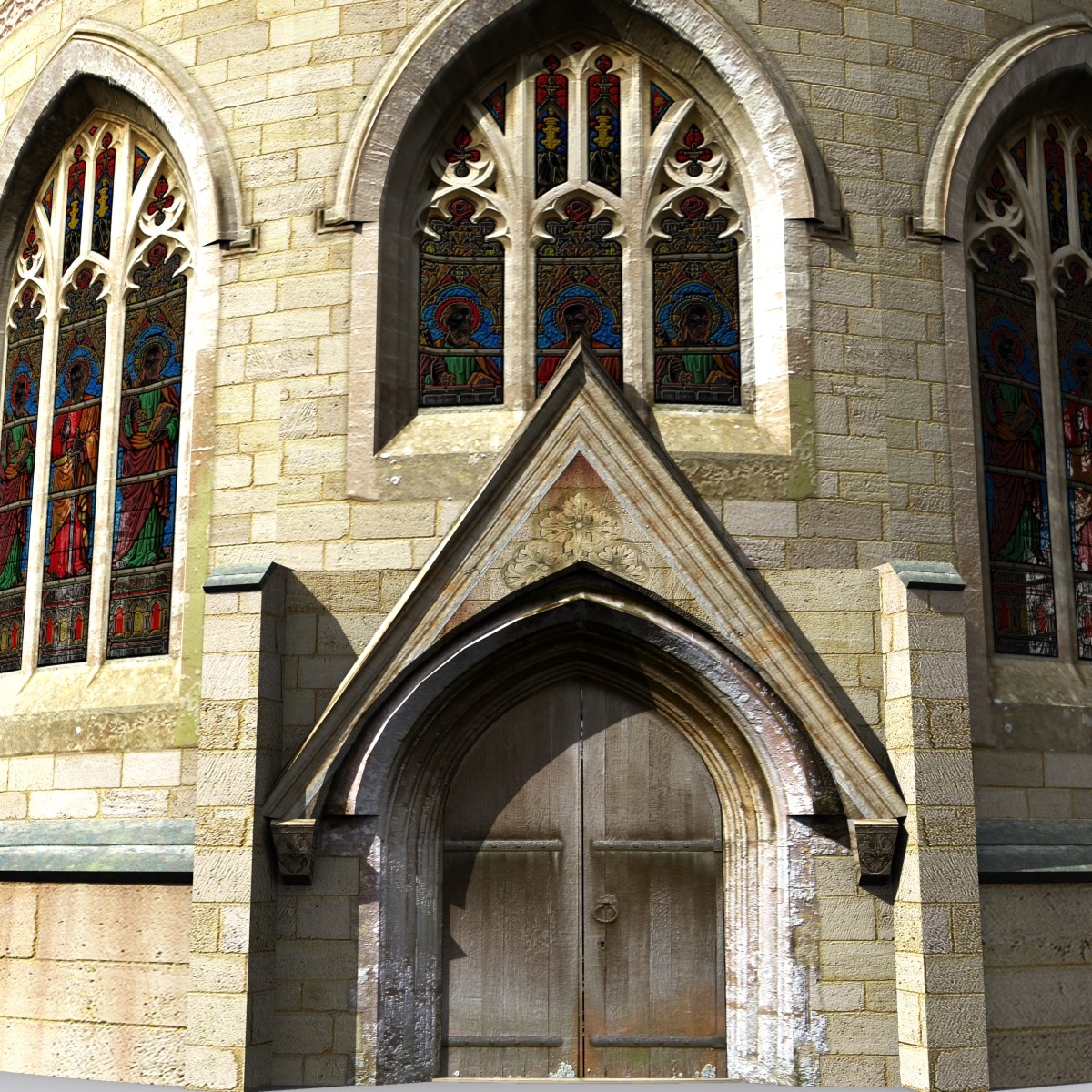 3d model medieval gothic chapter house