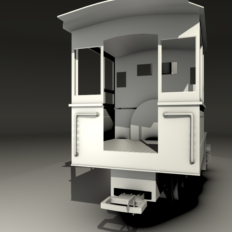 3d model toy locomotive