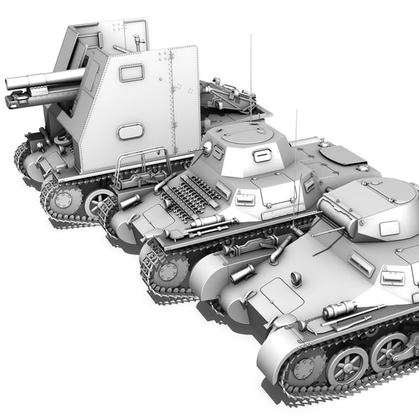 panzerkampfwagen 1 panzer - 3d model