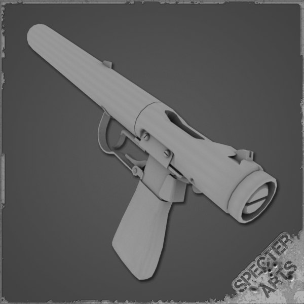 welrod mk1 pistol 3d model