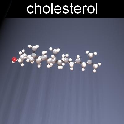 3d model of molecule cholesterol