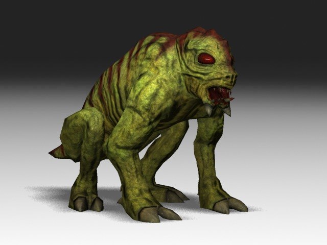 monster reptile creature 3d model