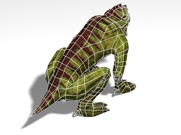 monster reptile creature 3d model