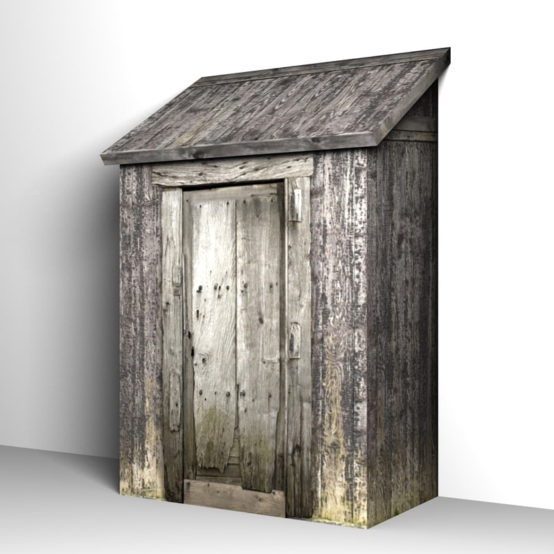 3d model of shed storage building