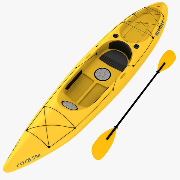 kayaks sea fishing 3d model