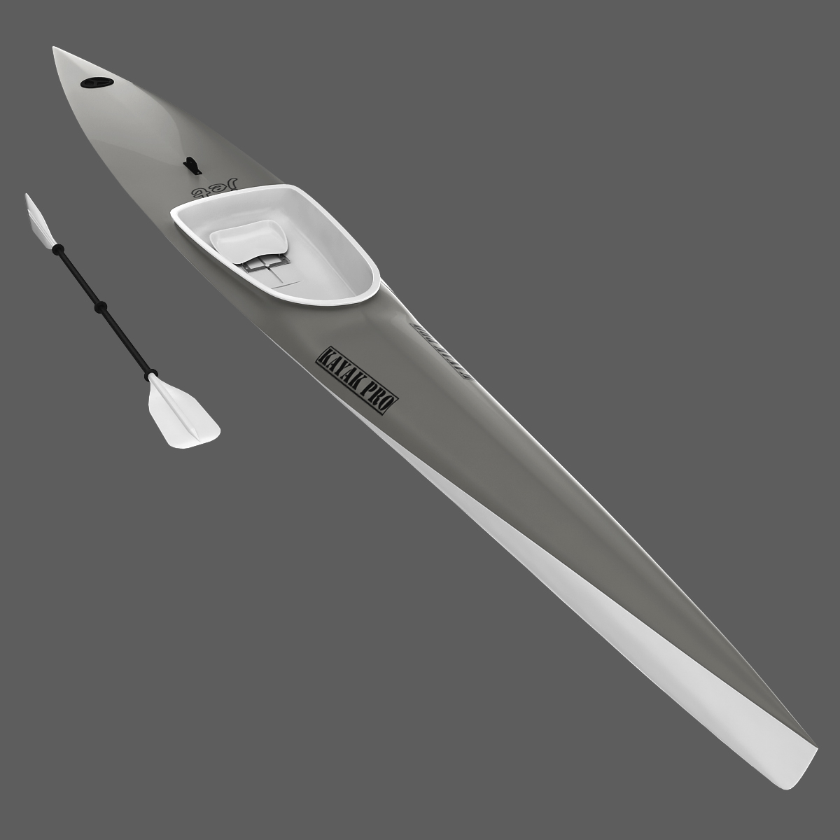 kayaks sea fishing 3d model