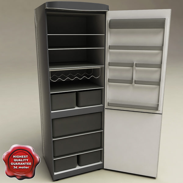 refrigerator ariston v2 3d model