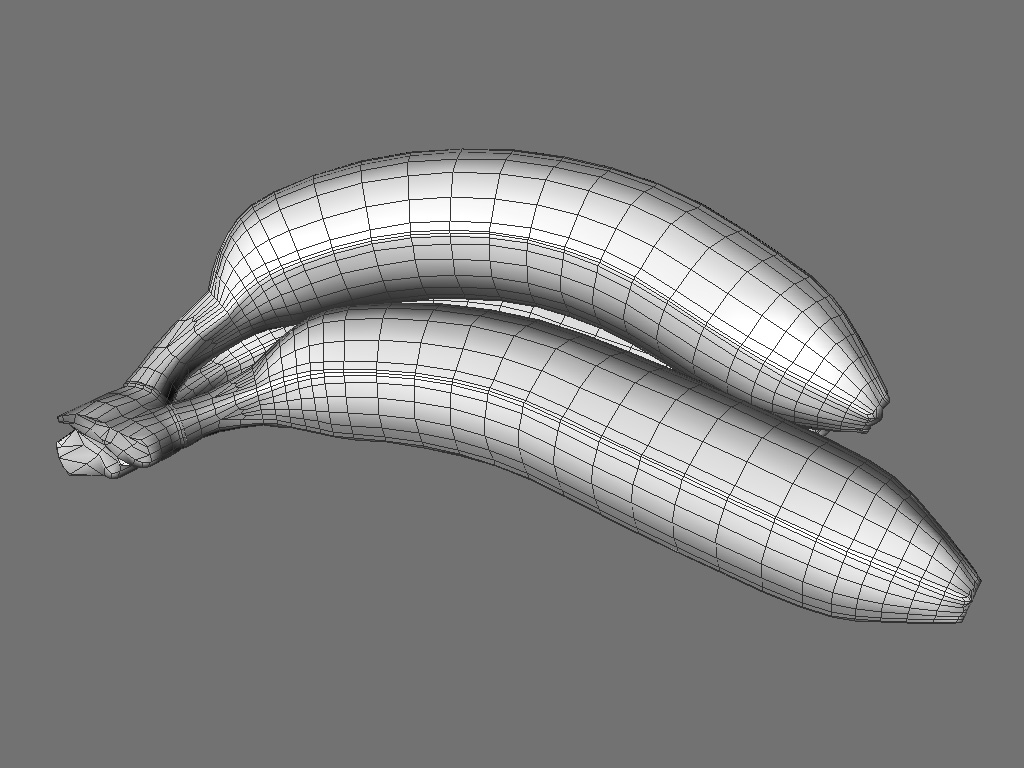 banana fruit 3d model