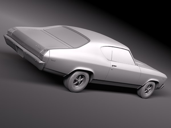 chevrolet chevelle 1969 3d obj