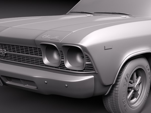 chevrolet chevelle 1969 3d obj