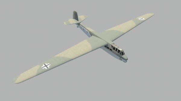 dfs 230 german glider 3d model
