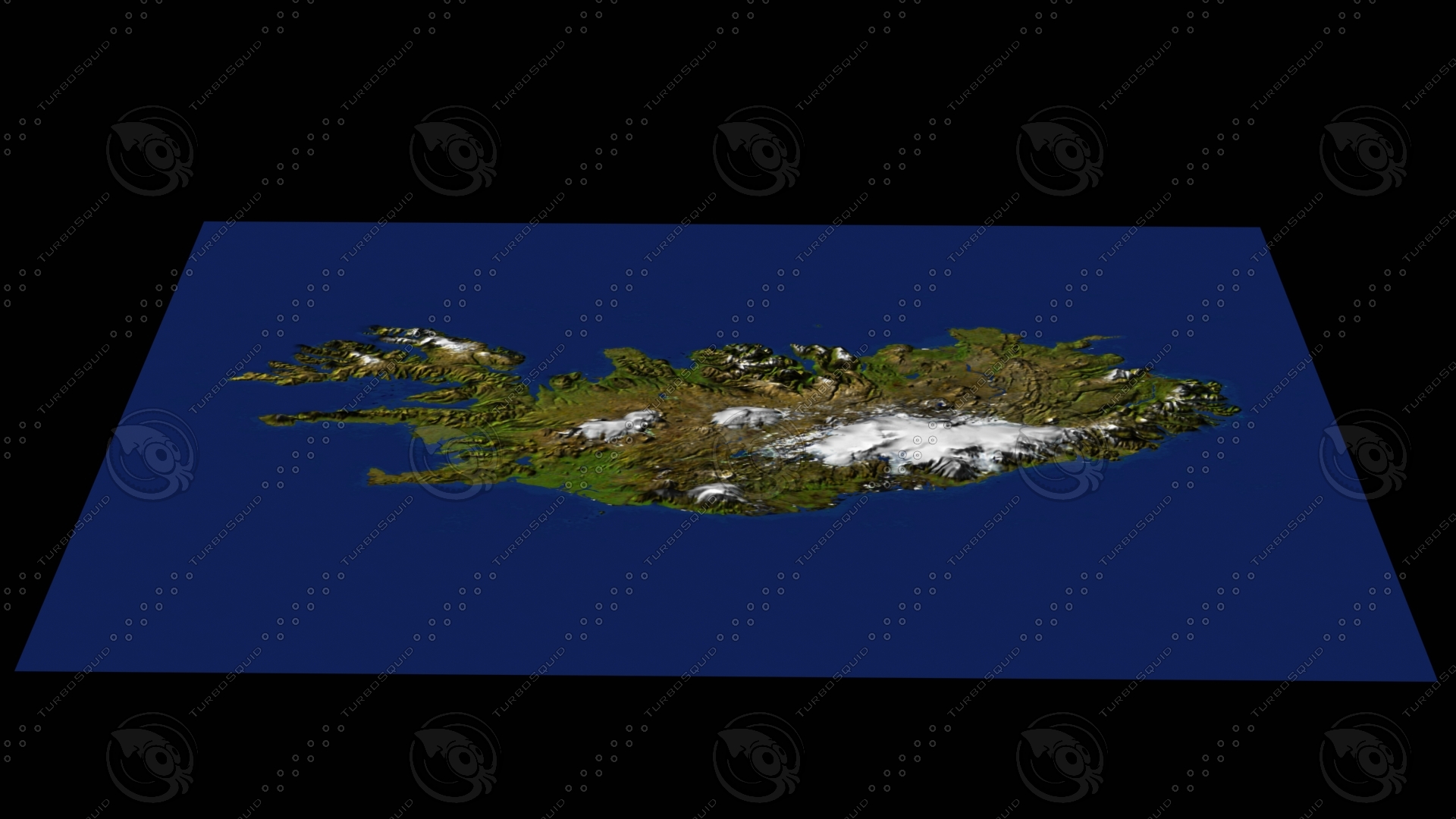 iceland maps 3d model