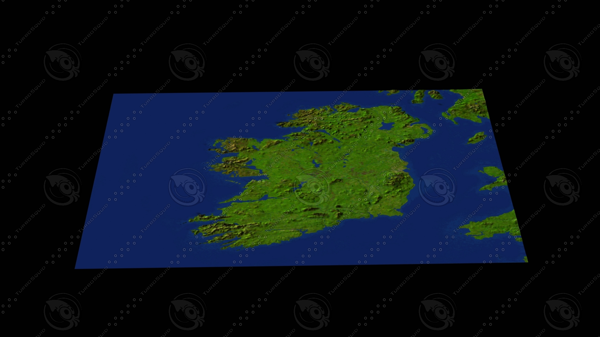 ireland maps 3d model