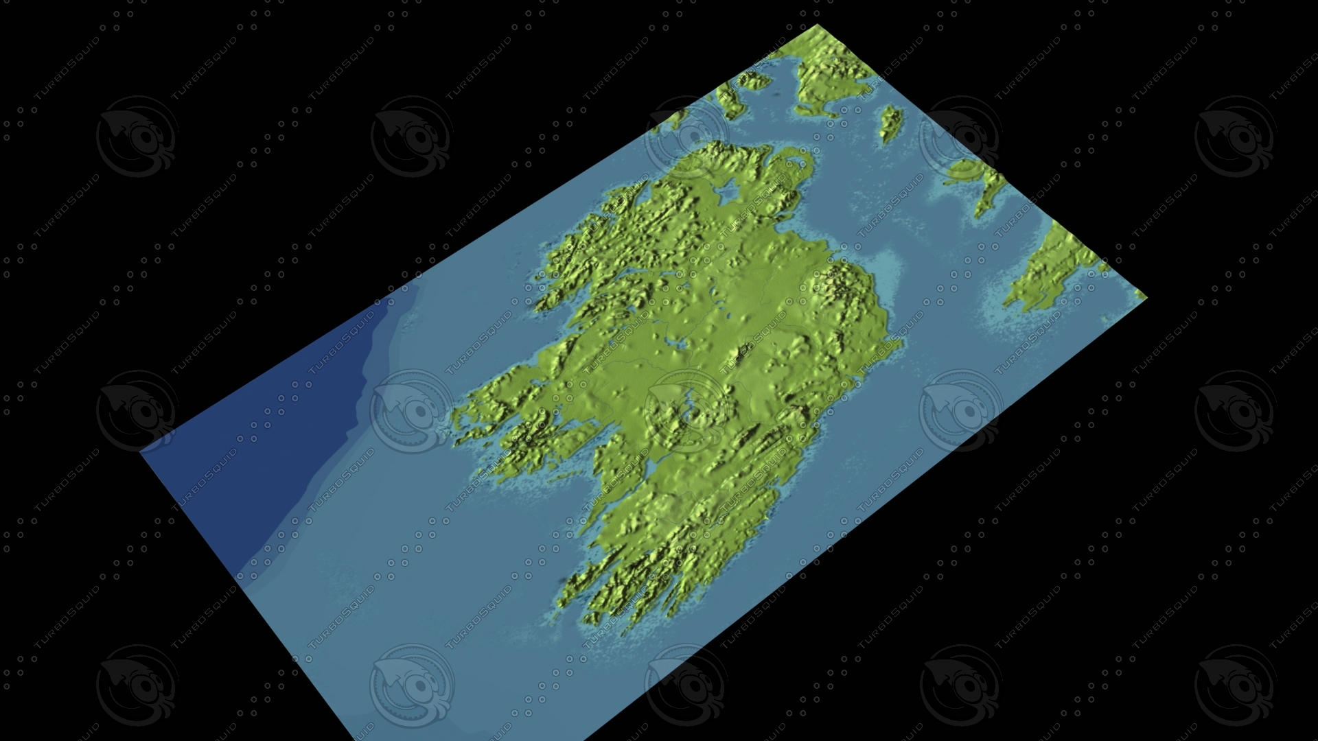 ireland maps 3d model