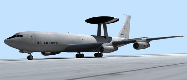 sentry awacs 3d model