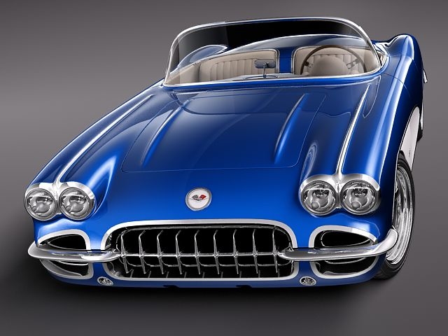 3d model chevrolet corvette c1